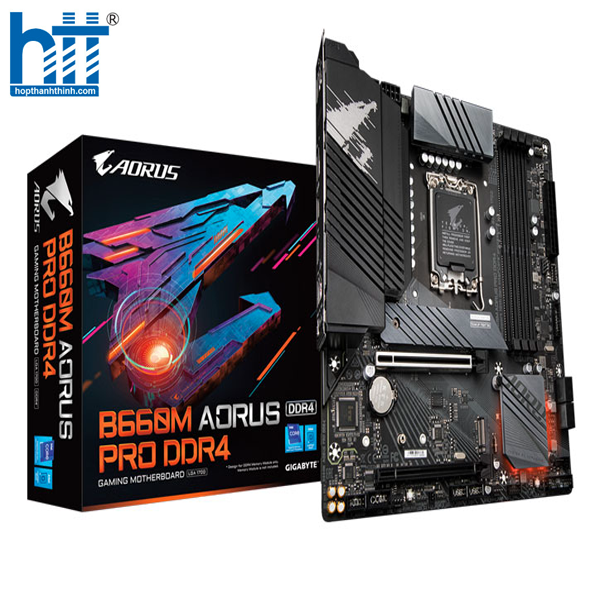 Mainboard Gigabyte B660M AORUS PRO (Intel B660, Socket 1700, m-ATX, 4 khe RAM DDR4)